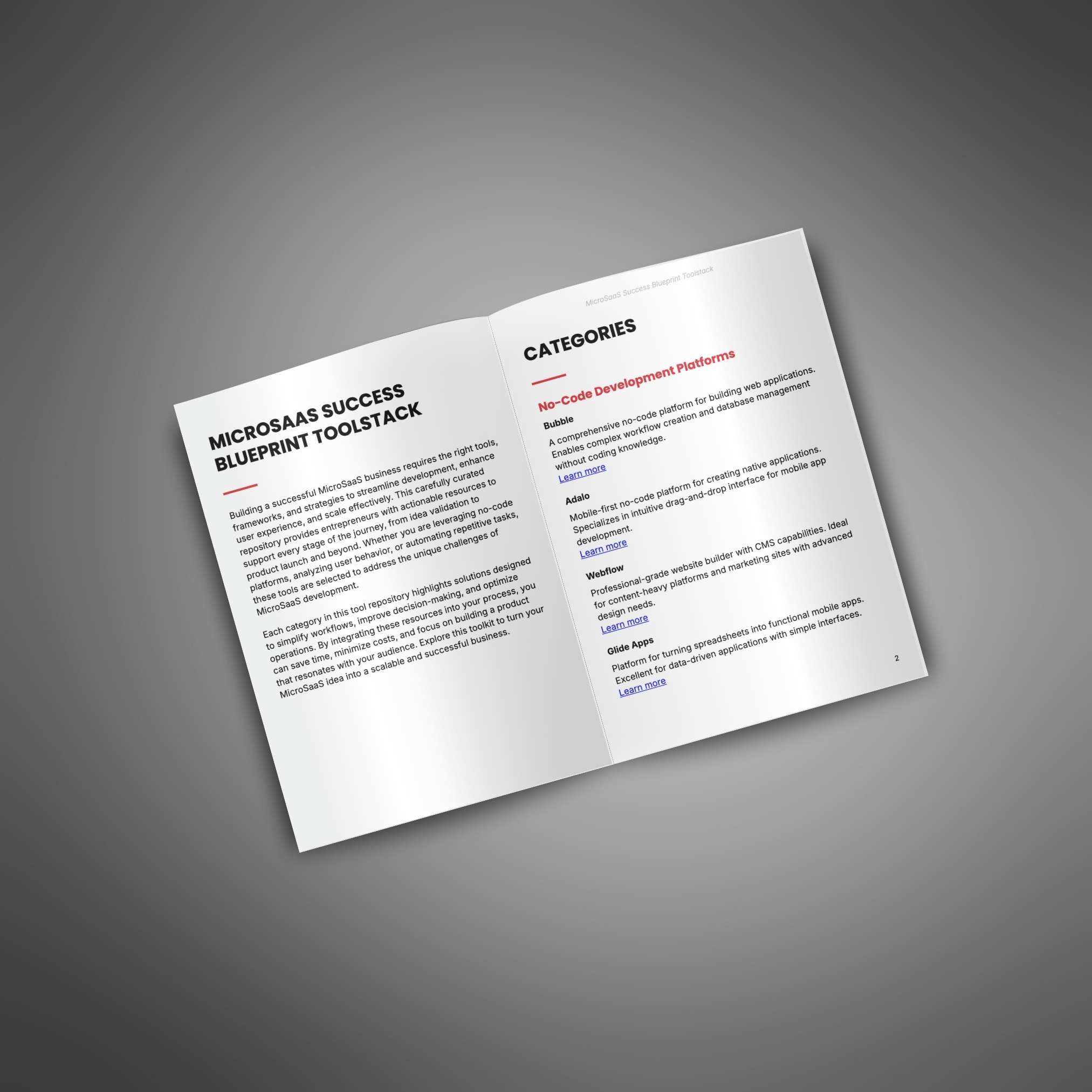 MicroSaaS Success Blueprint - Toolstack | Entrepedia